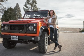 Custom Land Rover Defender for sale | Amber | Restoration by Arkonik