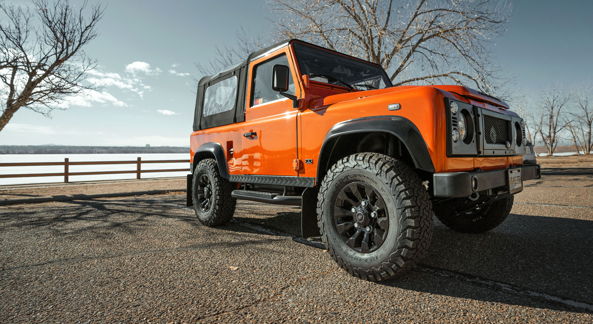 Custom Land Rover Defender for sale | Amber | Restoration by Arkonik