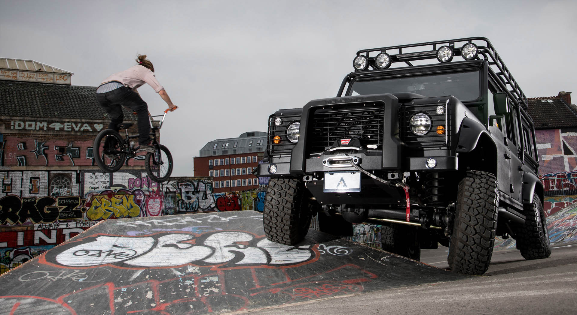 Custom Land Rover Defender | Black Hawk | Restoration by Arkonik